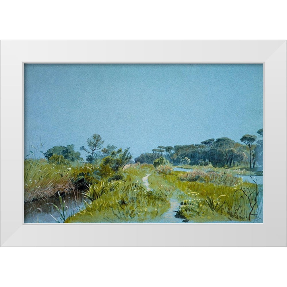 Haseltine, William Stanley 24x17 White Modern Wood Framed Museum Art ...