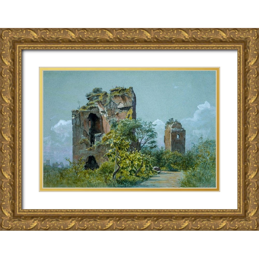 Haseltine, William Stanley 24x18 Gold Ornate Wood Framed with Double ...