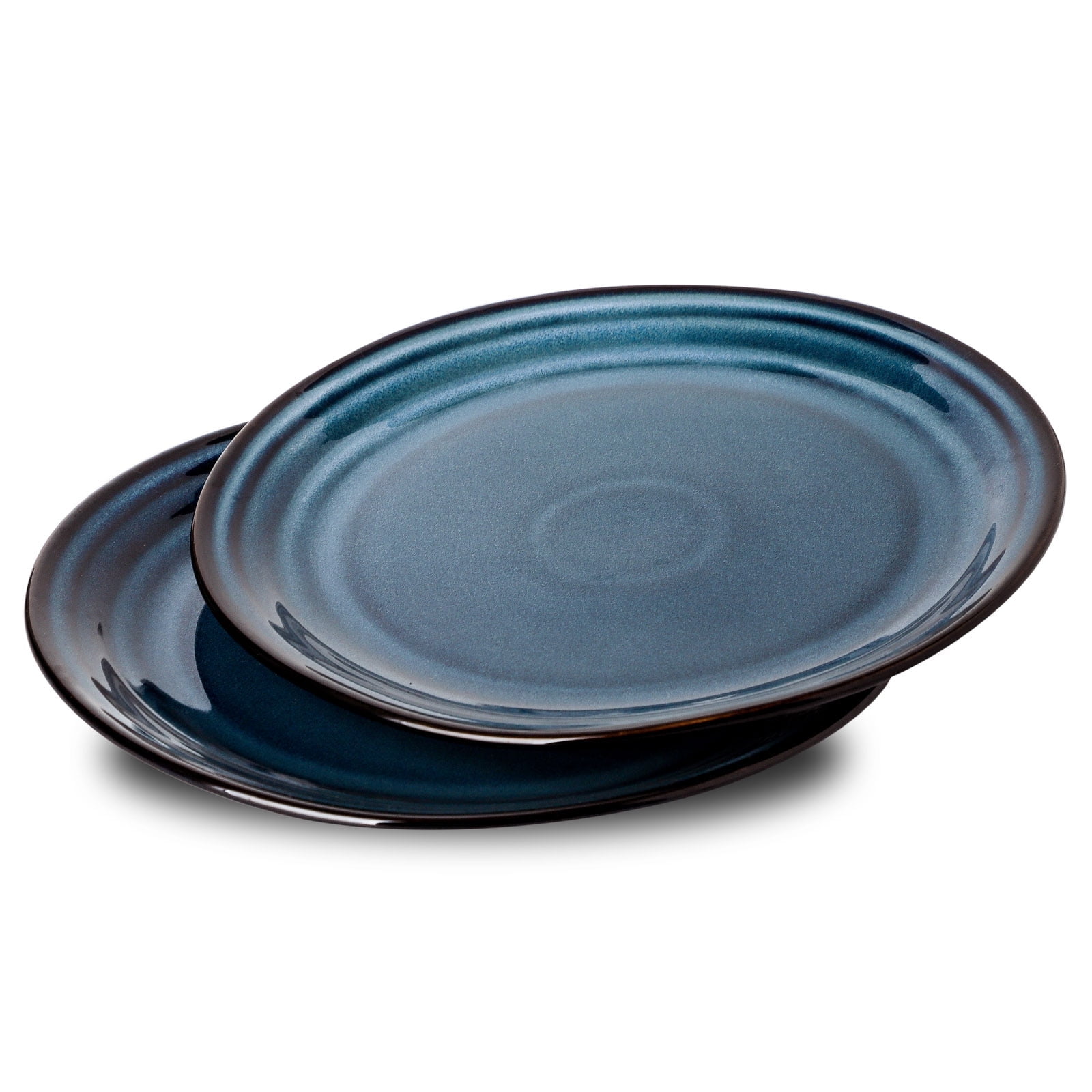 Hasense Ceramic Dinner Plates Set of 2, 10 Inch Large Porcelain Pasta ...