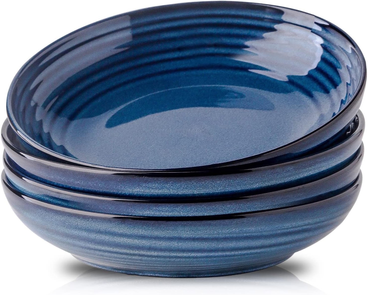 Hasense Ceramic Pasta Bowls Set of 4, 32 Ounce Salad Serving Bowls for ...