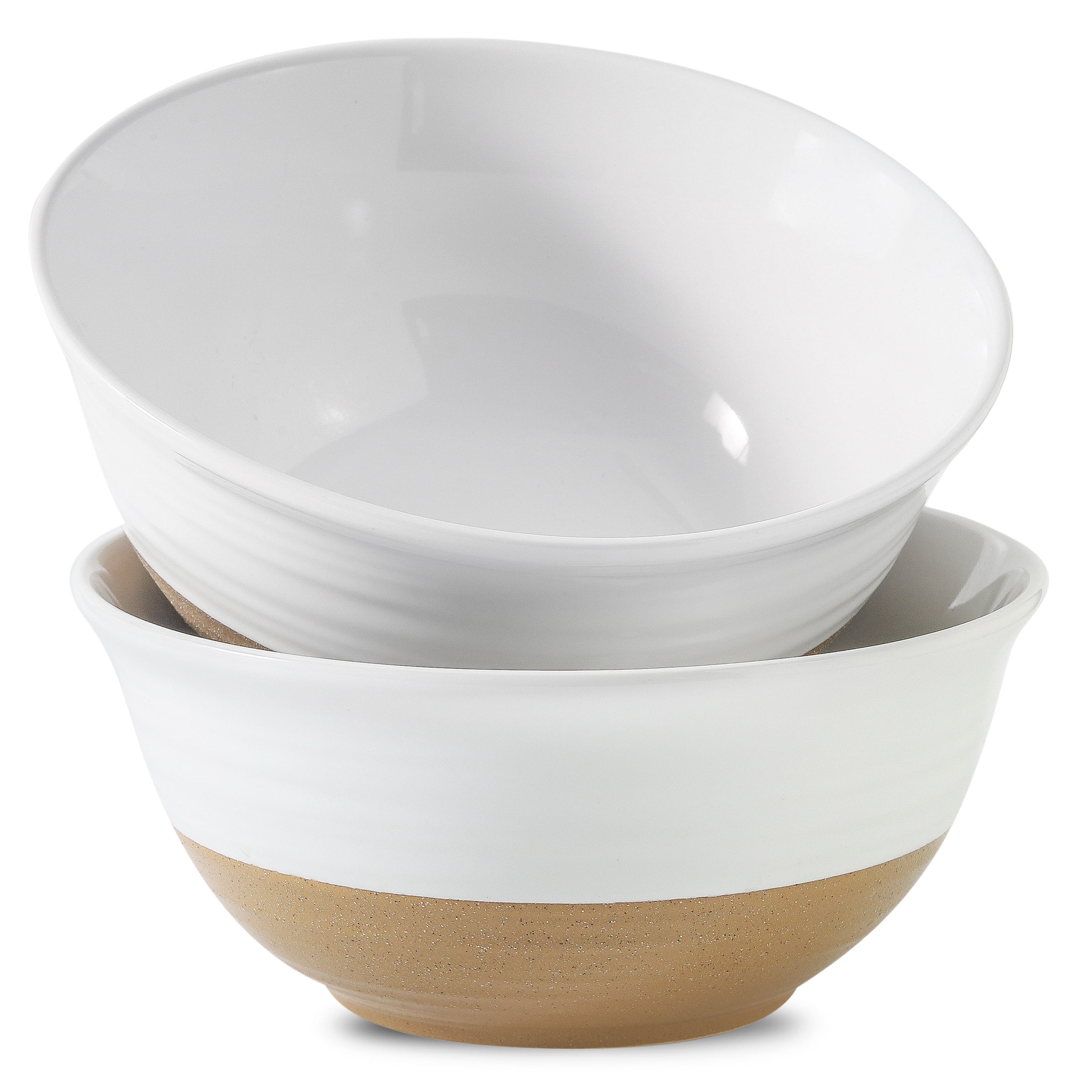 Hasense Serving Bowls, 9 Inch Ceramic Salad Bowls for Kitchen, 84 Oz ...
