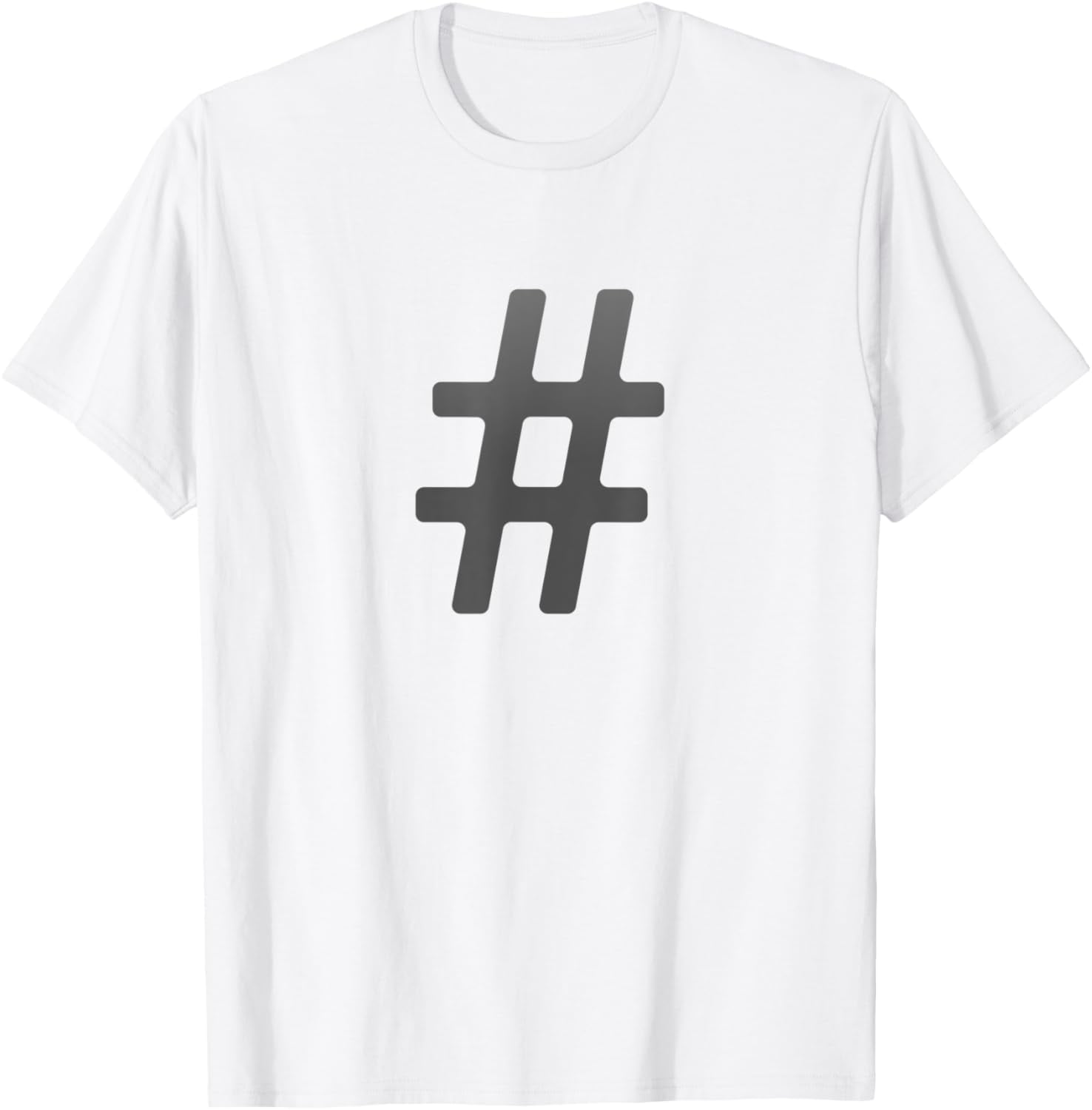 Hash Sign pound sign Costume T-Shirt men and women can wear, black ...
