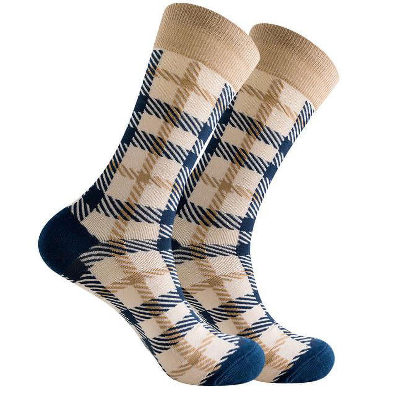 Hashed Plaid Patterned Socks from the Sock Panda (Adult Large - Men's ...