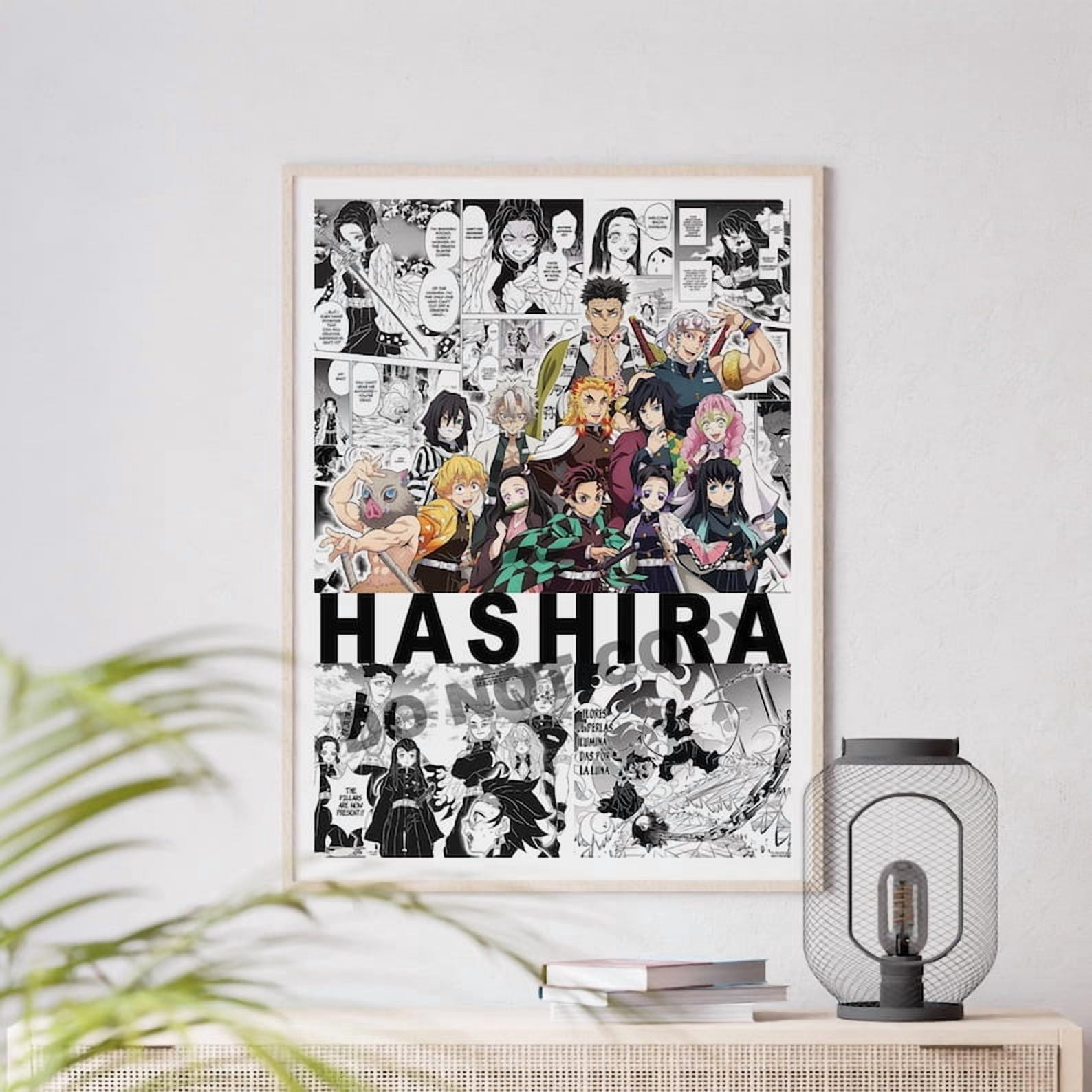 Hashira Demon Slayer Anime Manga Poster Group Panel Wall Art Size 24x36 ...