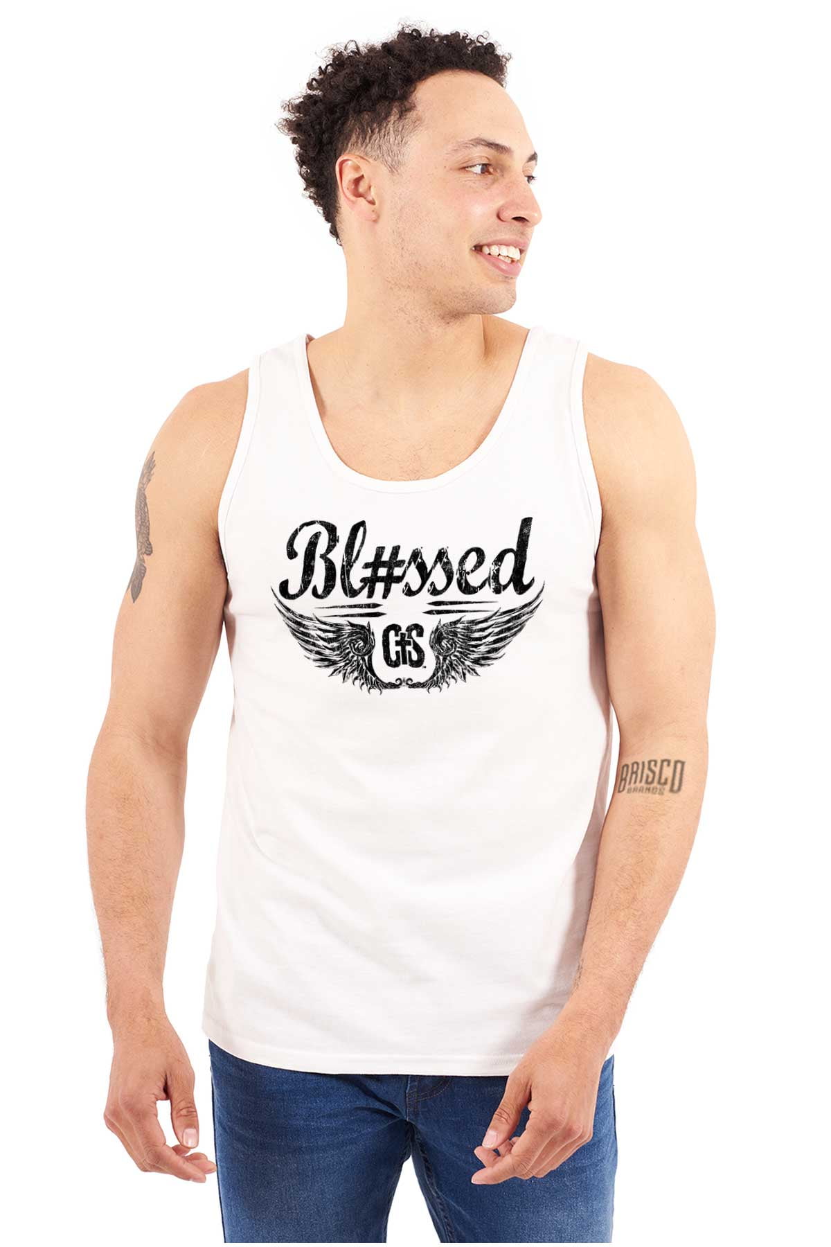 Hashtag Blessed Bless Religious Jesus Unisex Plus Size Tank Top Brisco ...