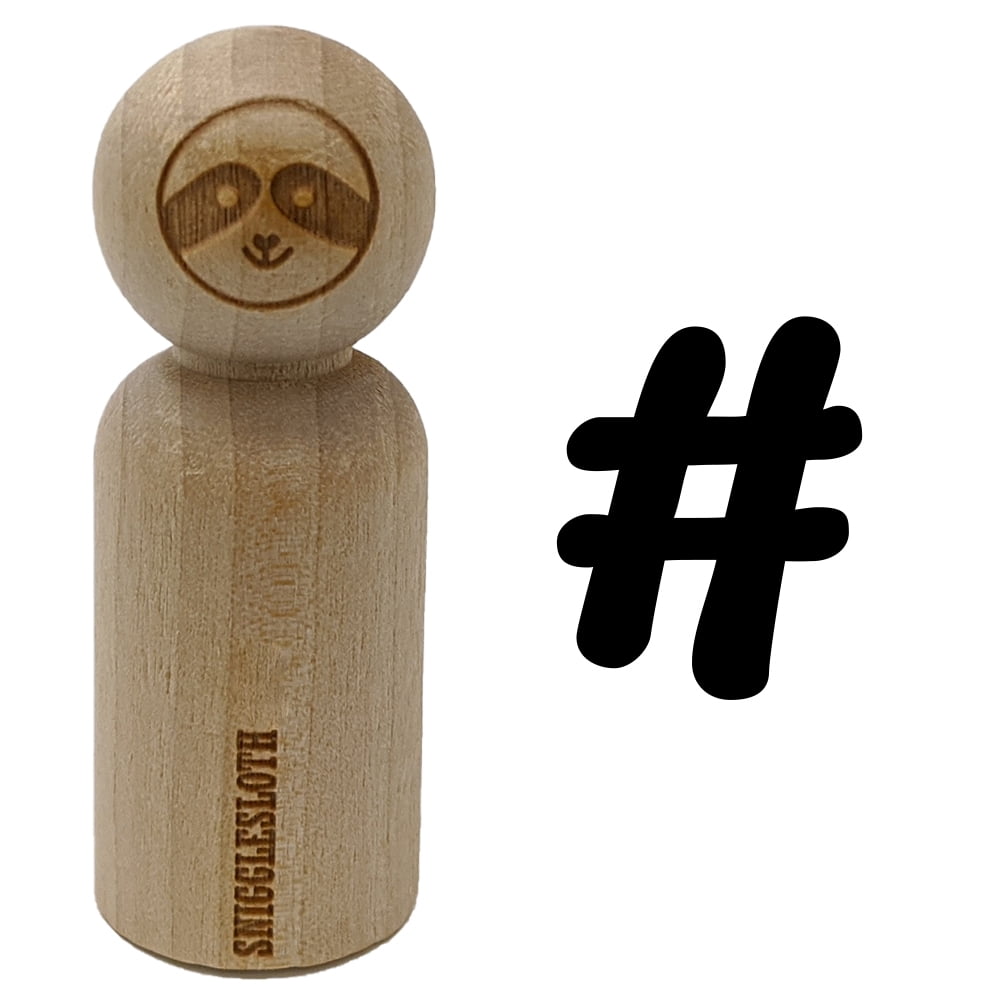 Hashtag Number Sign Rubber Stamp for Scrapbooking Crafting Stamping ...