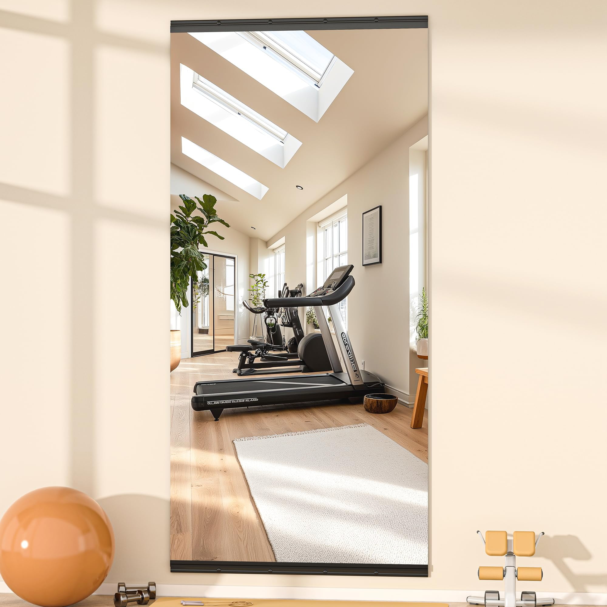 Hasipu 63"x28" Full Length Mirror (1 PCS) - Frameless Wall Mounted Home ...
