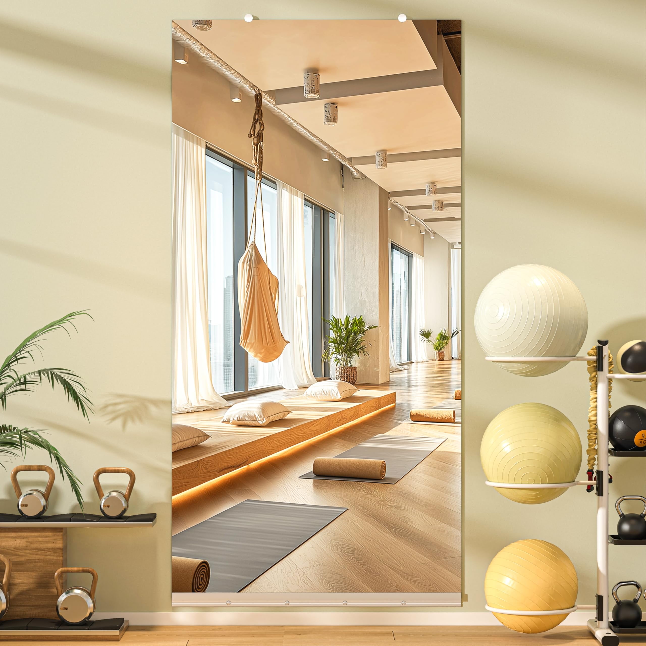 Hasipu 79"x36" Full Length Mirror (1 PCS) - Frameless Wall Mounted ...