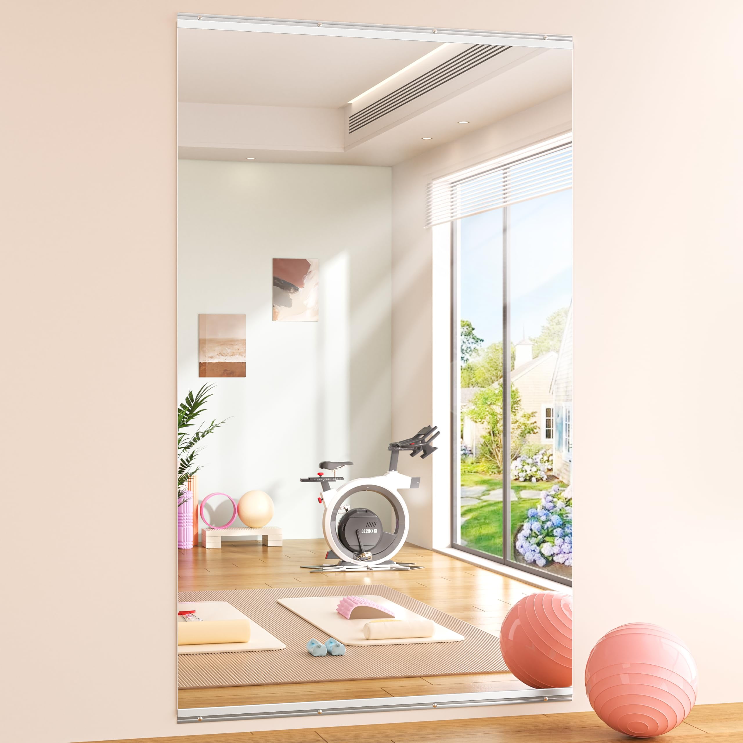 Hasipu 95"x39" Home Gym Mirror (1 PCS) - Large Full Length Wall Mirrors ...