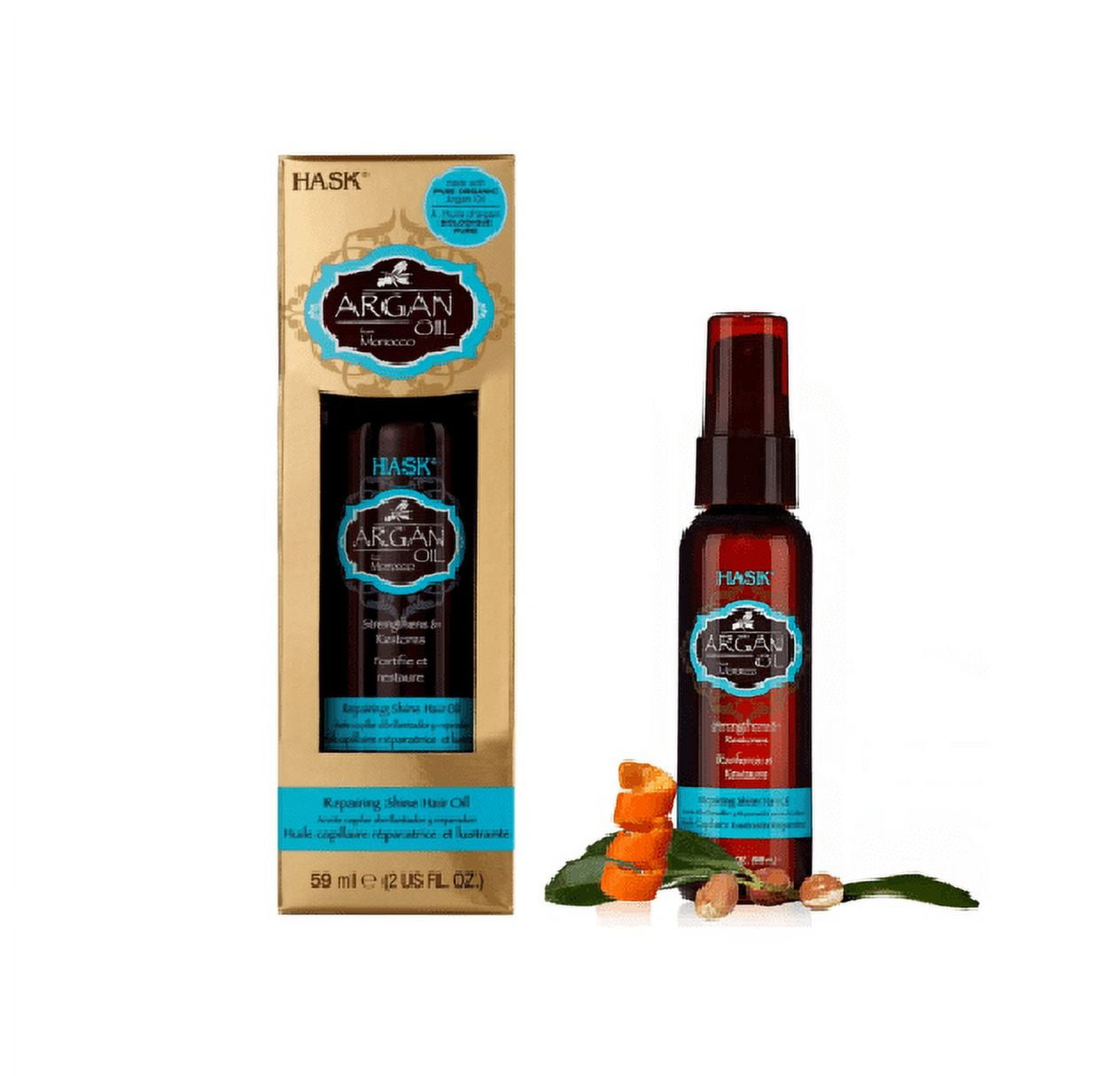 Hask Moroccan Argan Oil, Repairing Shine Hair Oil, Vitamin E Enriched ...