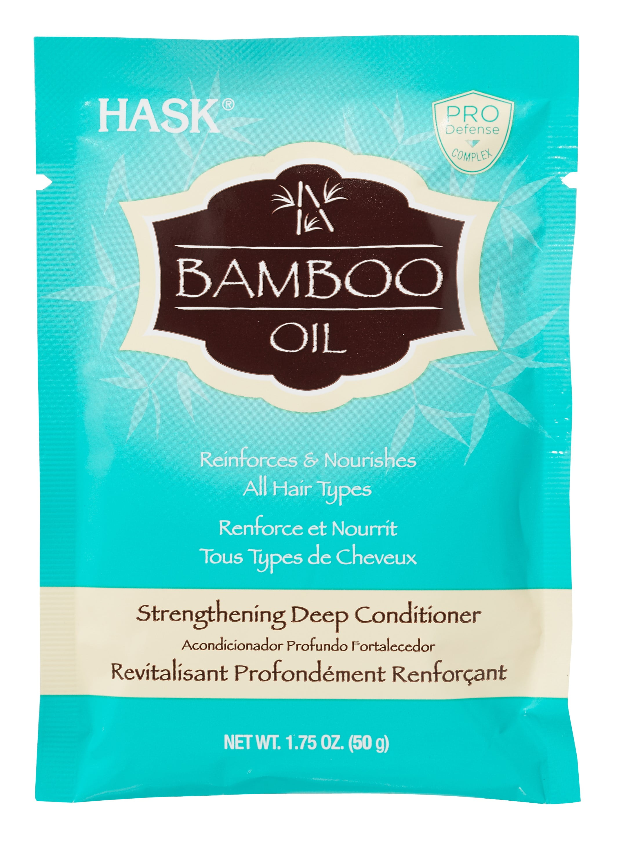 Hask Bamboo Oil Strengthening Deep Conditioner Packet, 1.75 Oz ...