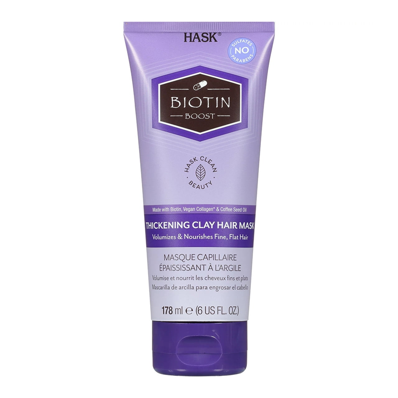 Hask Biotin Boost Thickening Clay Hair Mask, 6 Oz, 6 Pack - Walmart.com