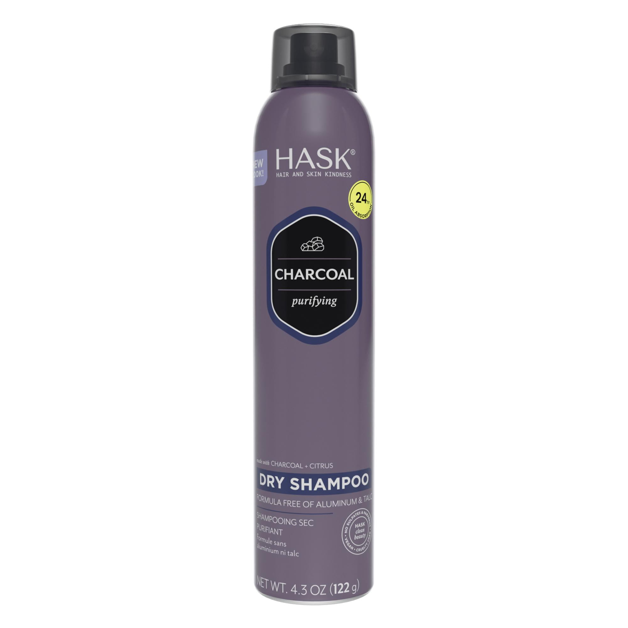 Hask Charcoal & Citrus Purifying Oil Control Dry Shampoo, 4.3 oz ...