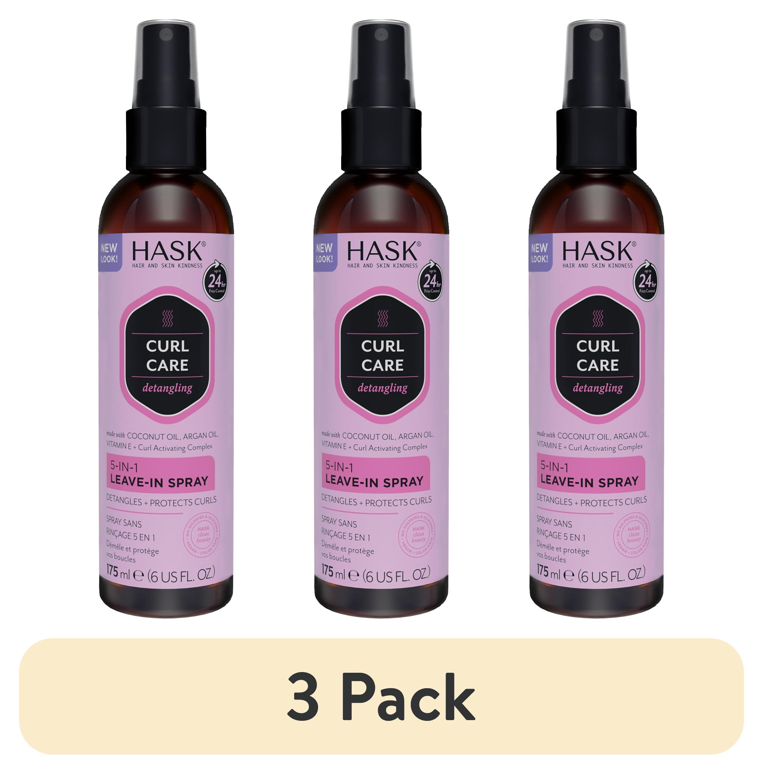 (3 pack) Hask Curl Care 5-in-1 Leave-in Spray, 6 fl oz - Walmart.com