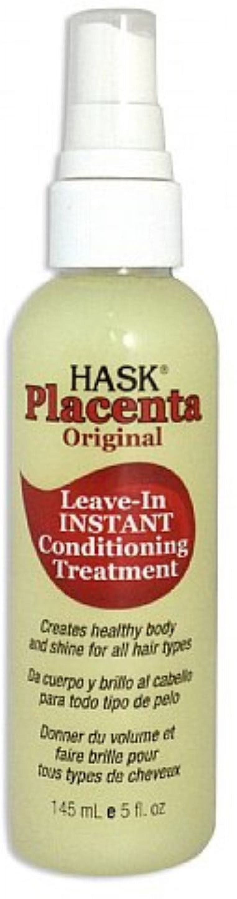 Hask Placenta No-Rinse Instant Hair Repair Treatment, 5 oz - Walmart ...