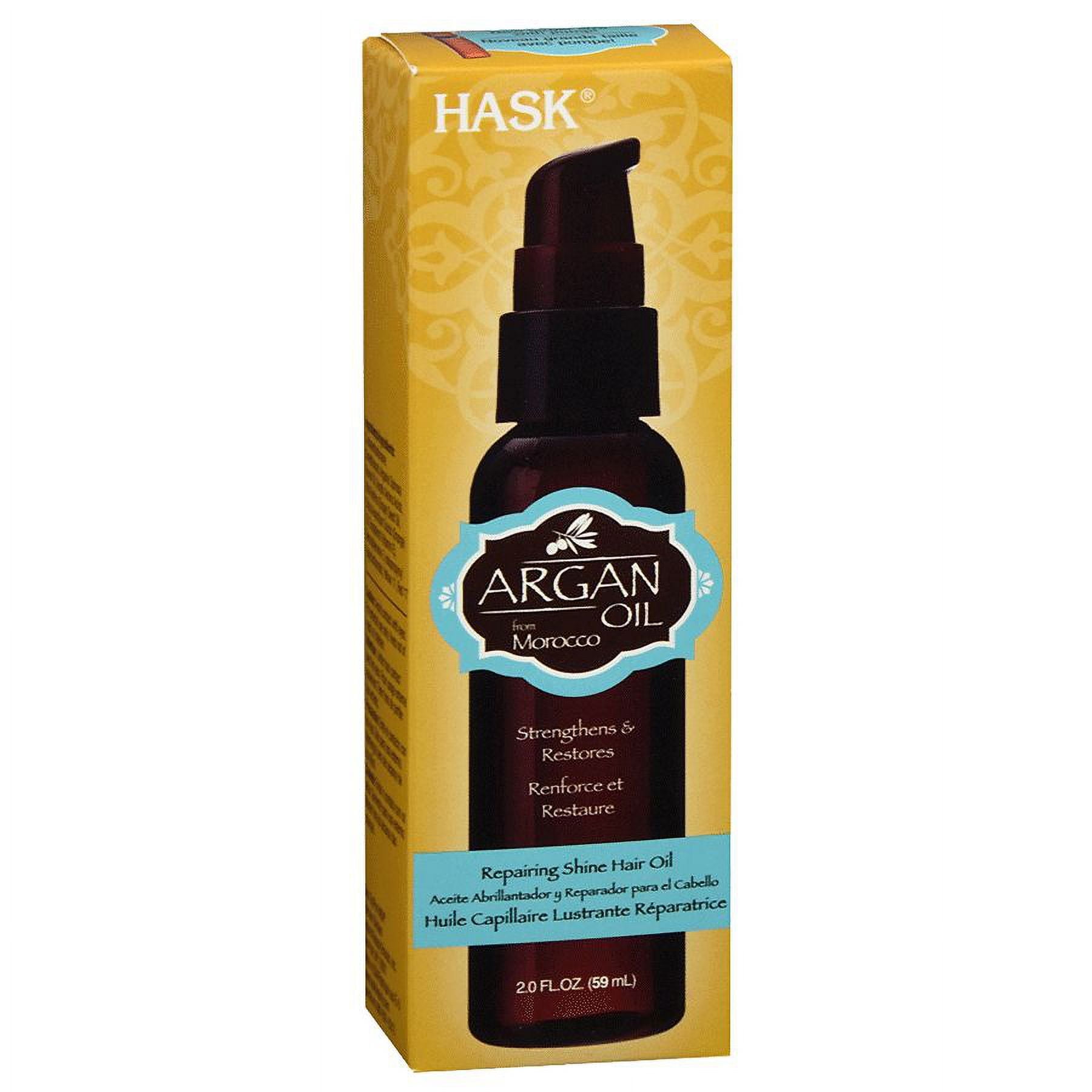 Hask Repairing Shine Hair Oil Argan Oil 2.0 oz Pack of 2 - Walmart.com