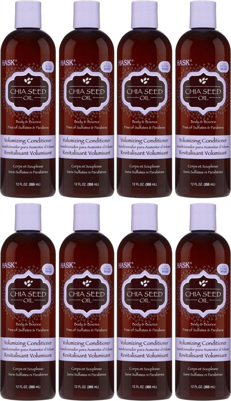 Hask Volumizing Conditioner Chia Seed Oil Body Bounce Hydra Boost 12 oz ...