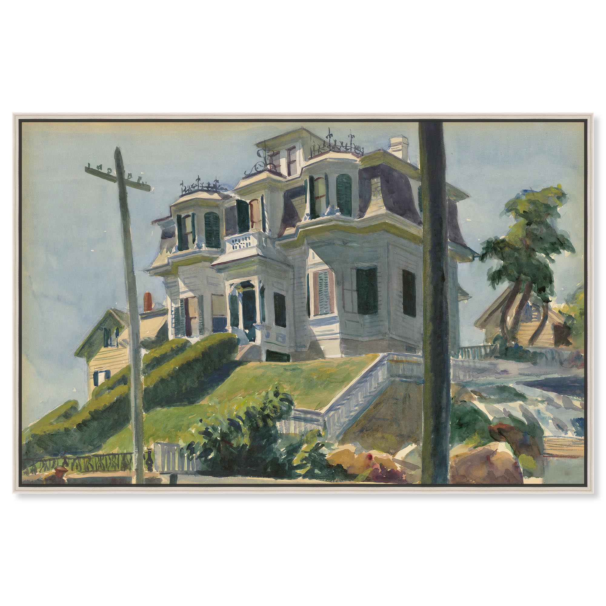 Haskell House 1924 Canvas Vintage Illustrations by Art Remedy, Silver ...