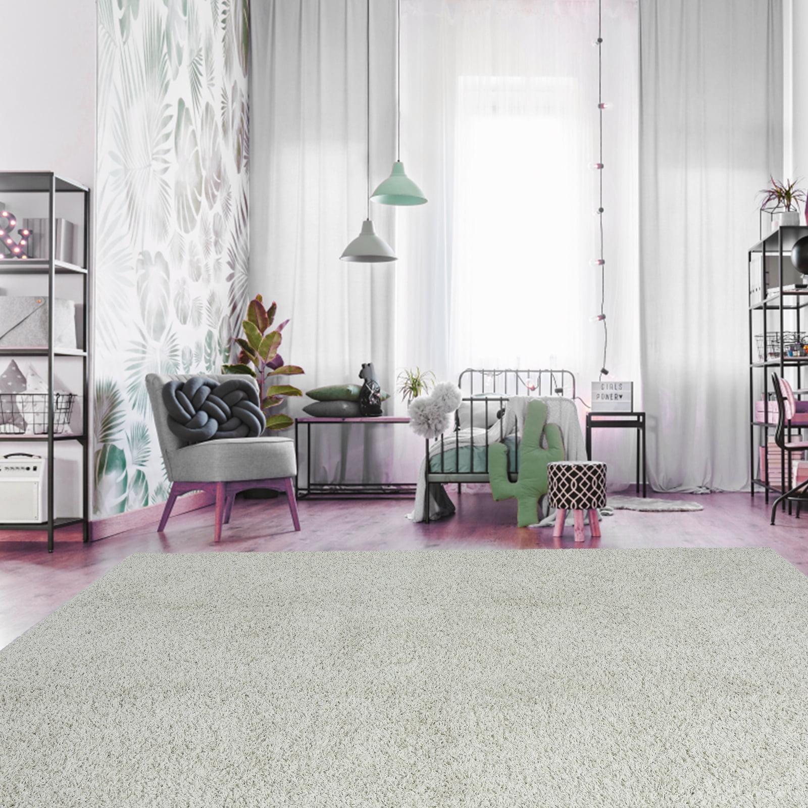 Hasoo 12x18 Large Shag Area Rug Premium Plush Fuzzy Shaggy Rug Non-Skid ...