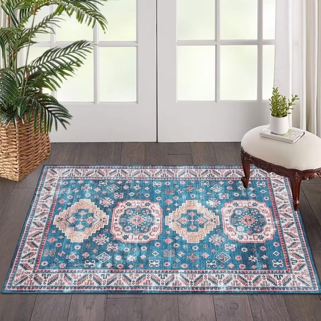 Hasoo 2' x 3' Small Entryway Rug Bohemian Medallion Persian Area Rug ...