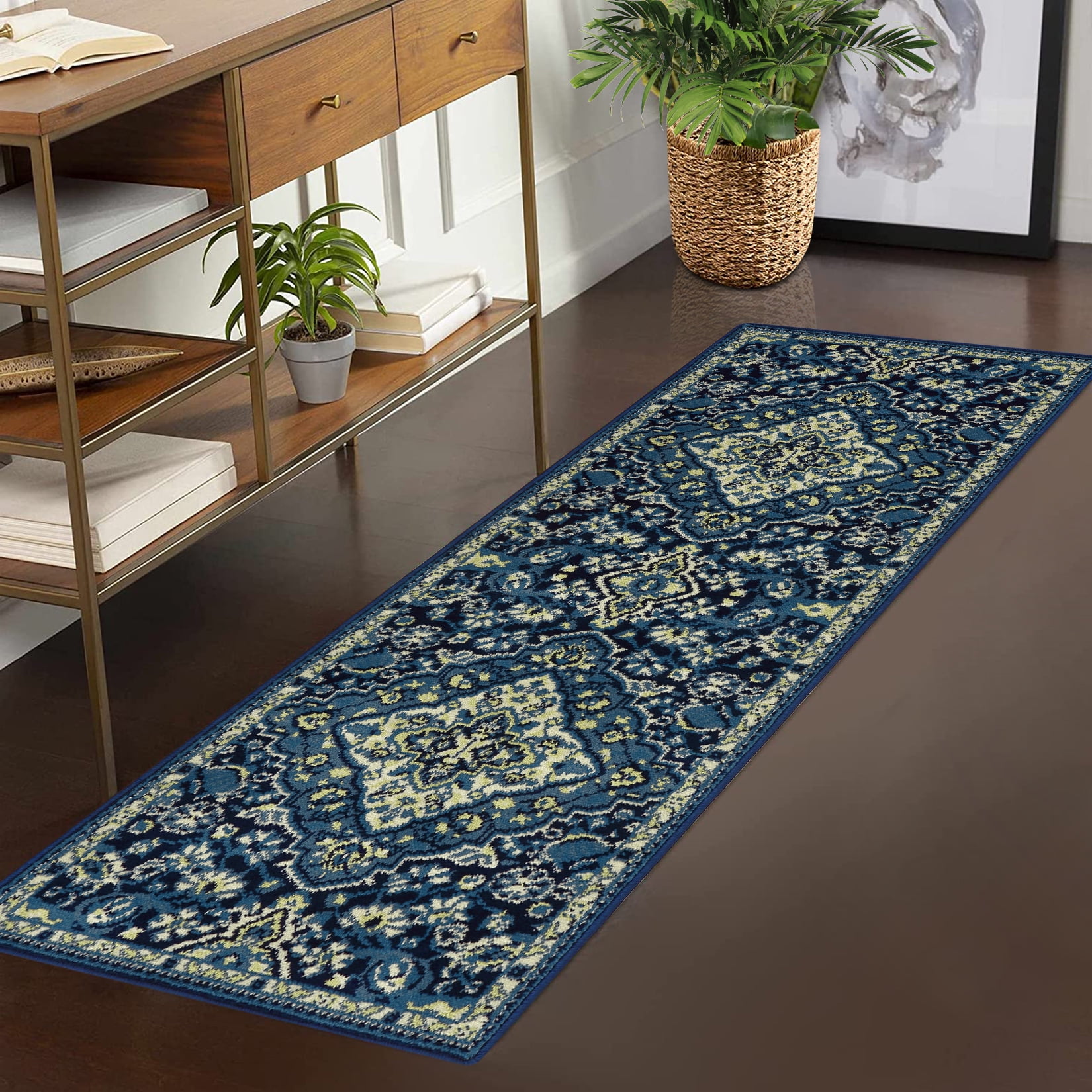 Hasoo 2' x 6' Hallway Runner Rug Traditional Persian Area Rug Non ...