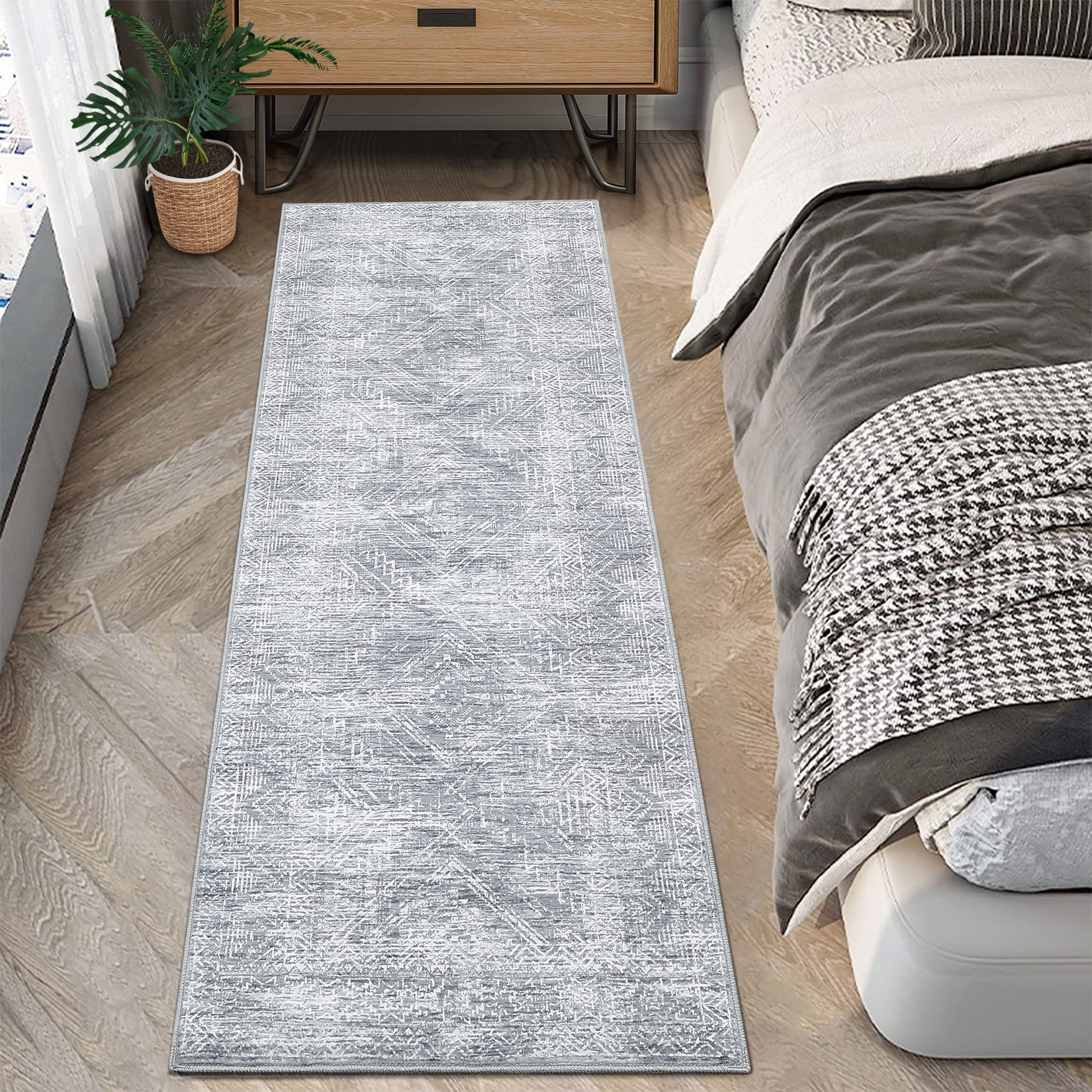 Hasoo 2' x 6' Runner Rugs for Hallways Non Slip Kitchen Rug with Rubber ...