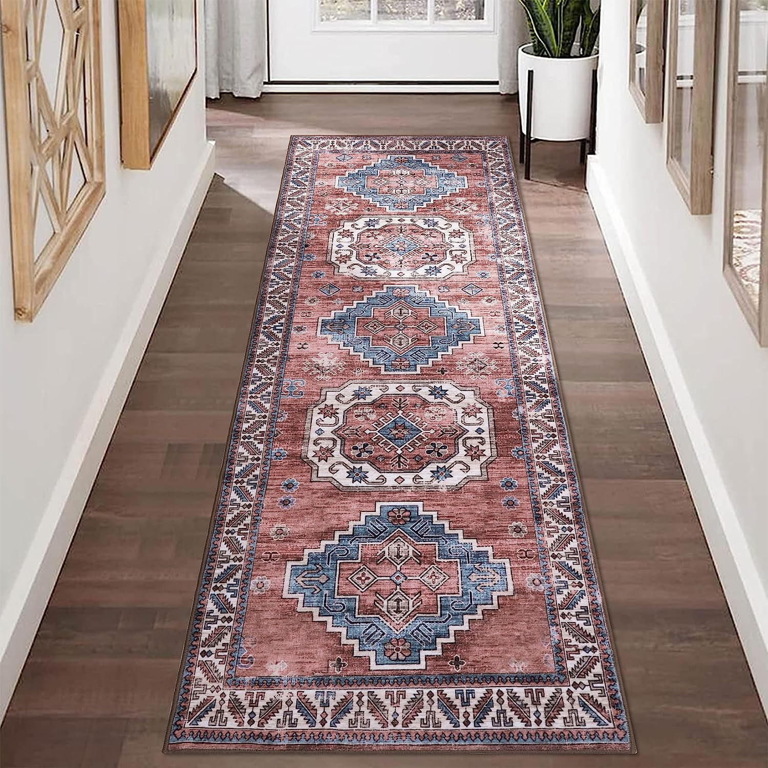 Hasoo 2x6 Long Hallway Runner Rug Mat Machine Washable Runner Mat ...