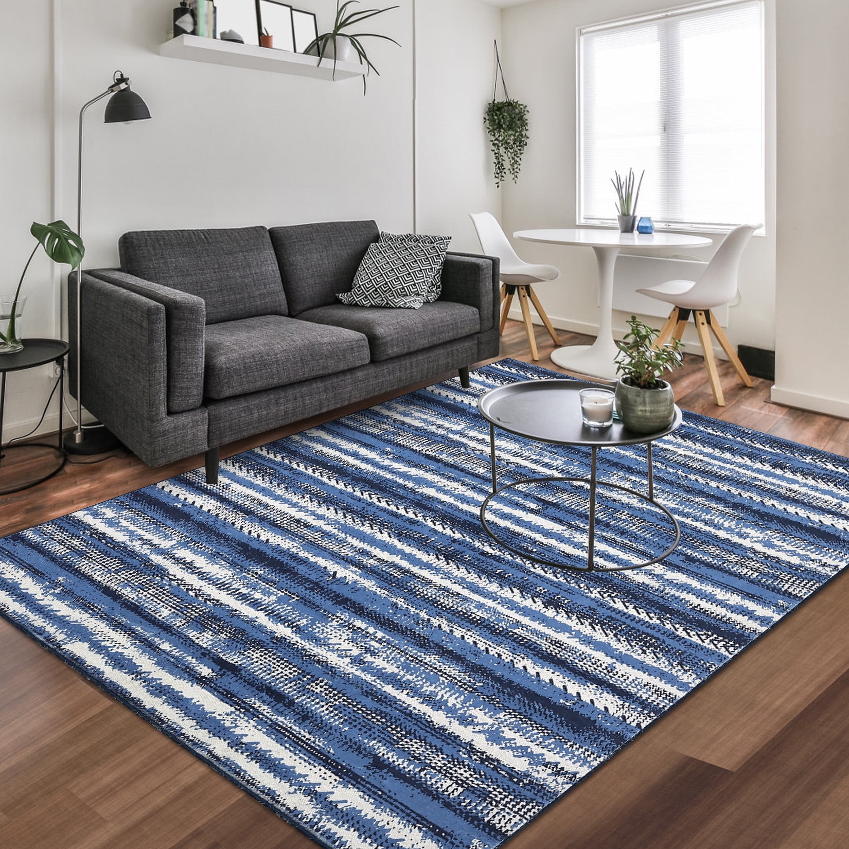 Hasoo 8' x 10' Area Rugs for Living Room Geometry Washable Rugs for ...
