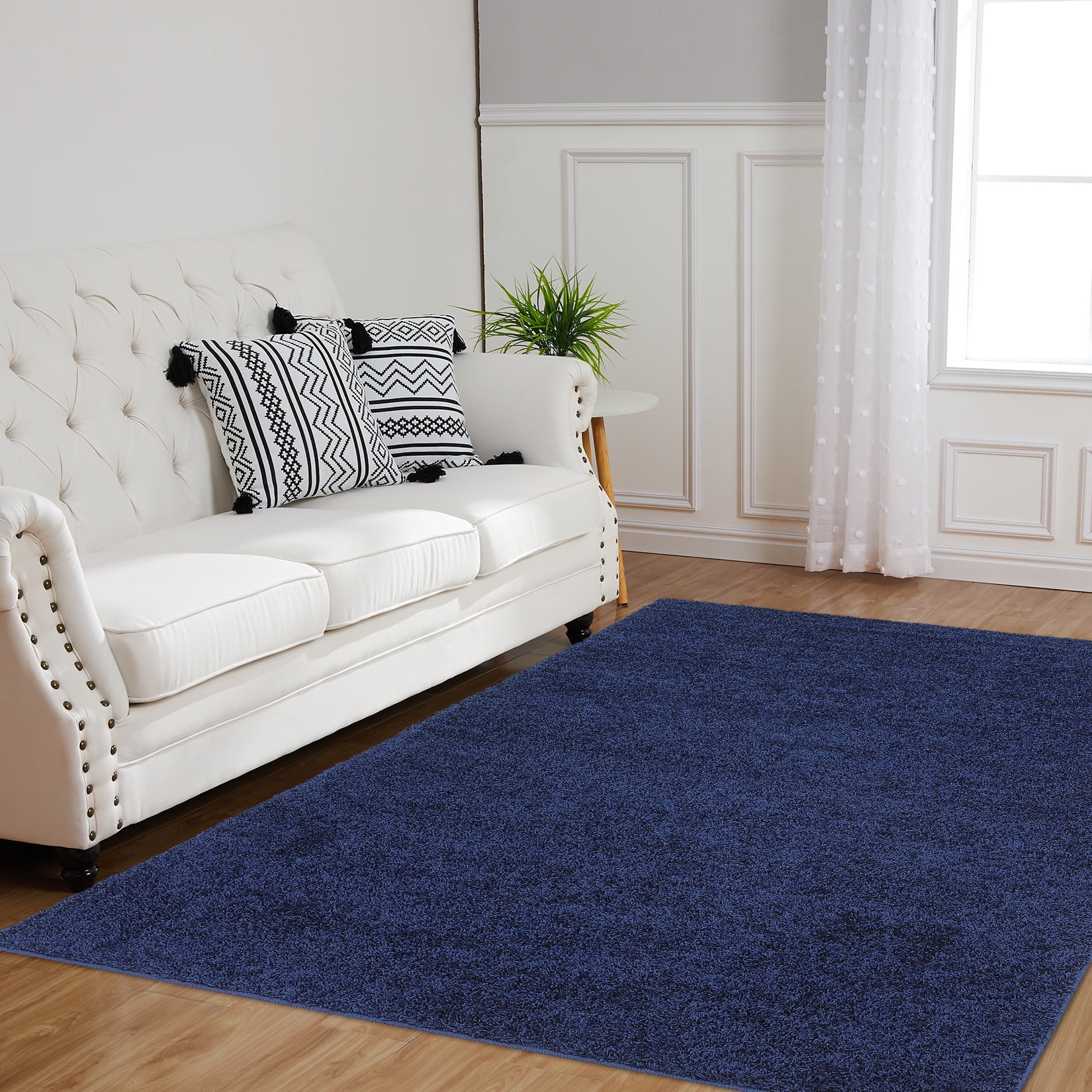 Hasoo Large Shag Area Rug, 9' x 12' Luxury Soft Shaggy Rug, Plush ...
