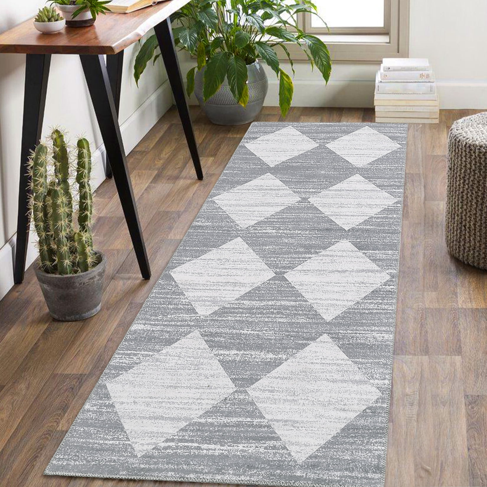 Hasoo Moroccan Runner Rugs 2x6 Geometric Rugs for Hallway Modern ...
