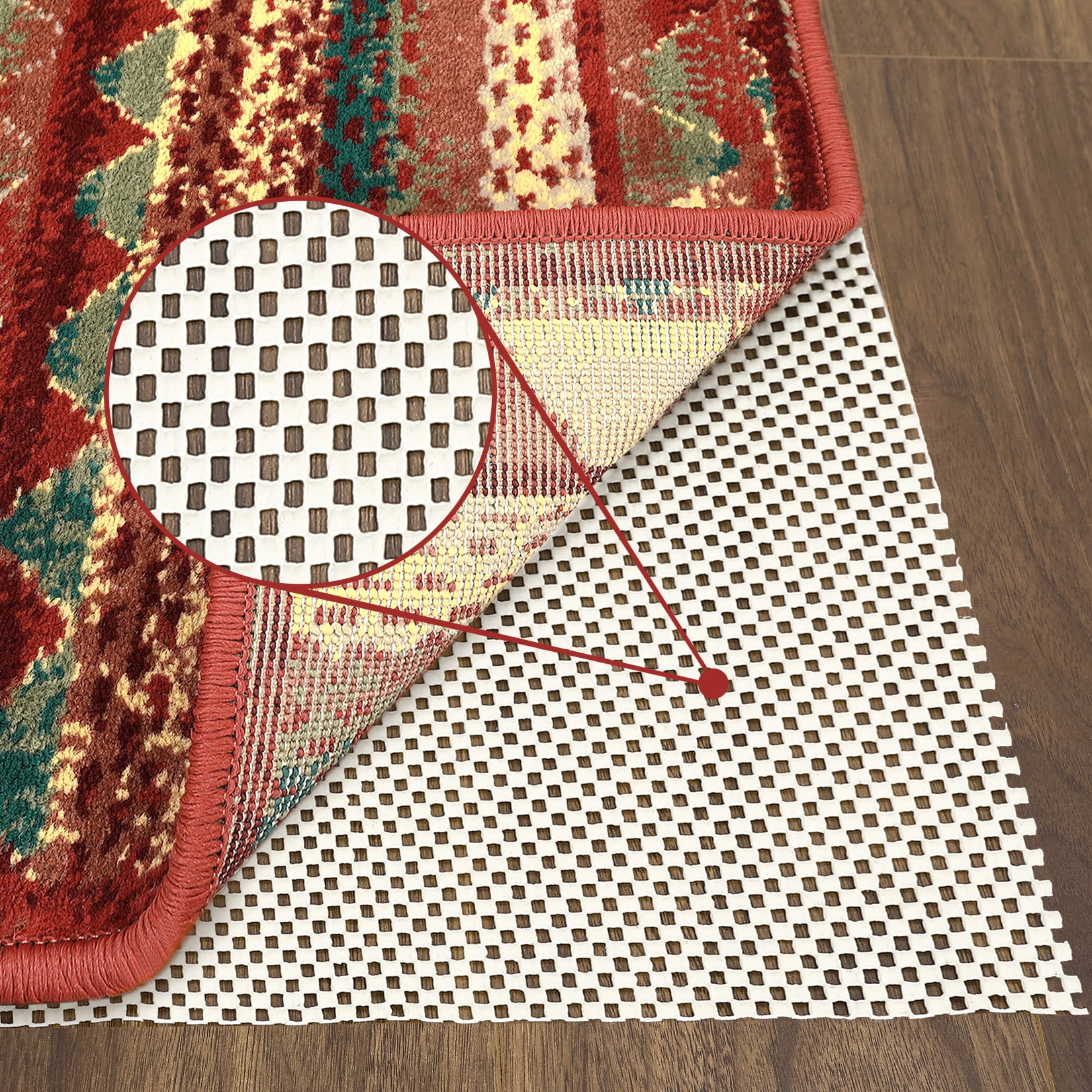 Hasoo Non Slip Rug Pad Gripper 6 x 9 ft Extra Cushioned Pads by Slip ...