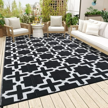 Playa Rug Milan Lightweight Reversible Recycled Plastic Outdoor Floor ...