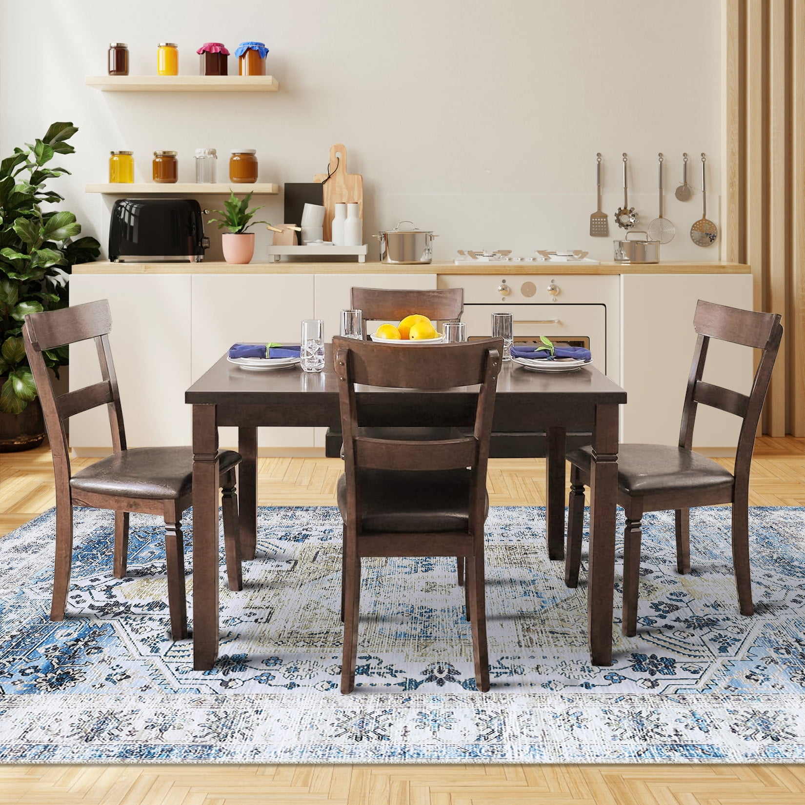 Hasoo Persian Floral Print Larege Area Rug 8' x 10' Rug for Living Room ...