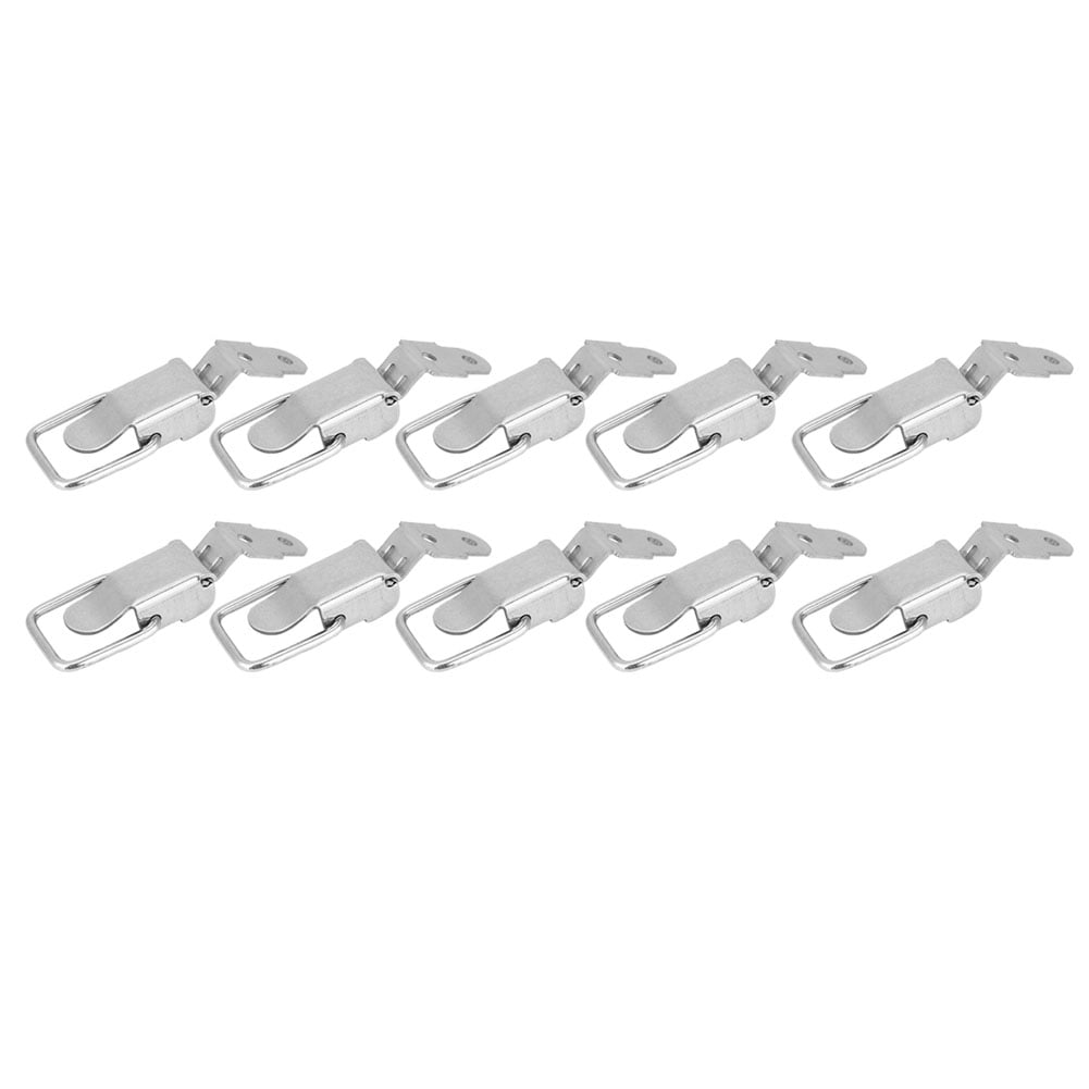 Hasp Fastener Boxes with Toggle Latch Catch, Iron Nickel Plated ...