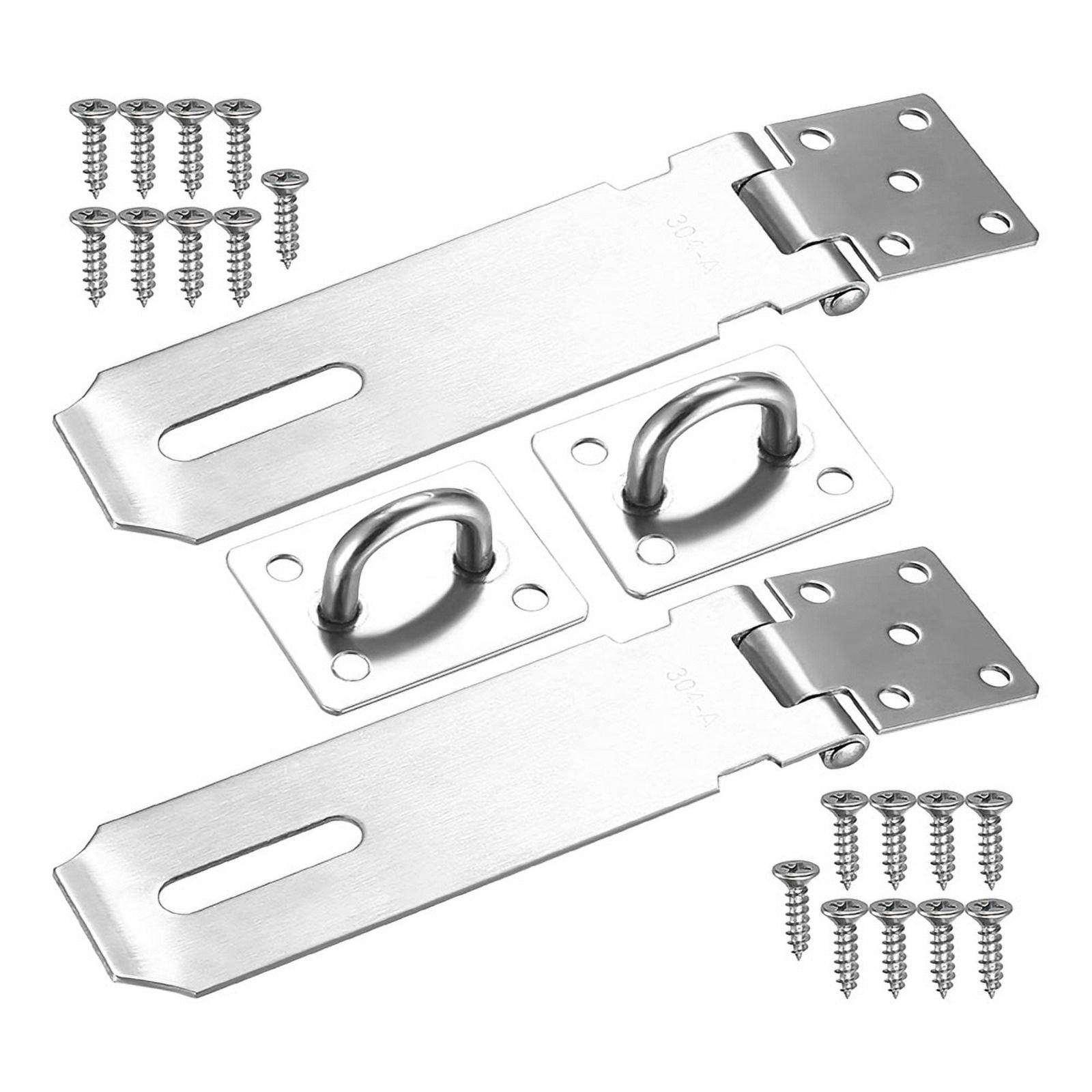 Hasp Locks, Set of 2, 5 Inch Padlock Catch, Door Lock Padlock Catch ...