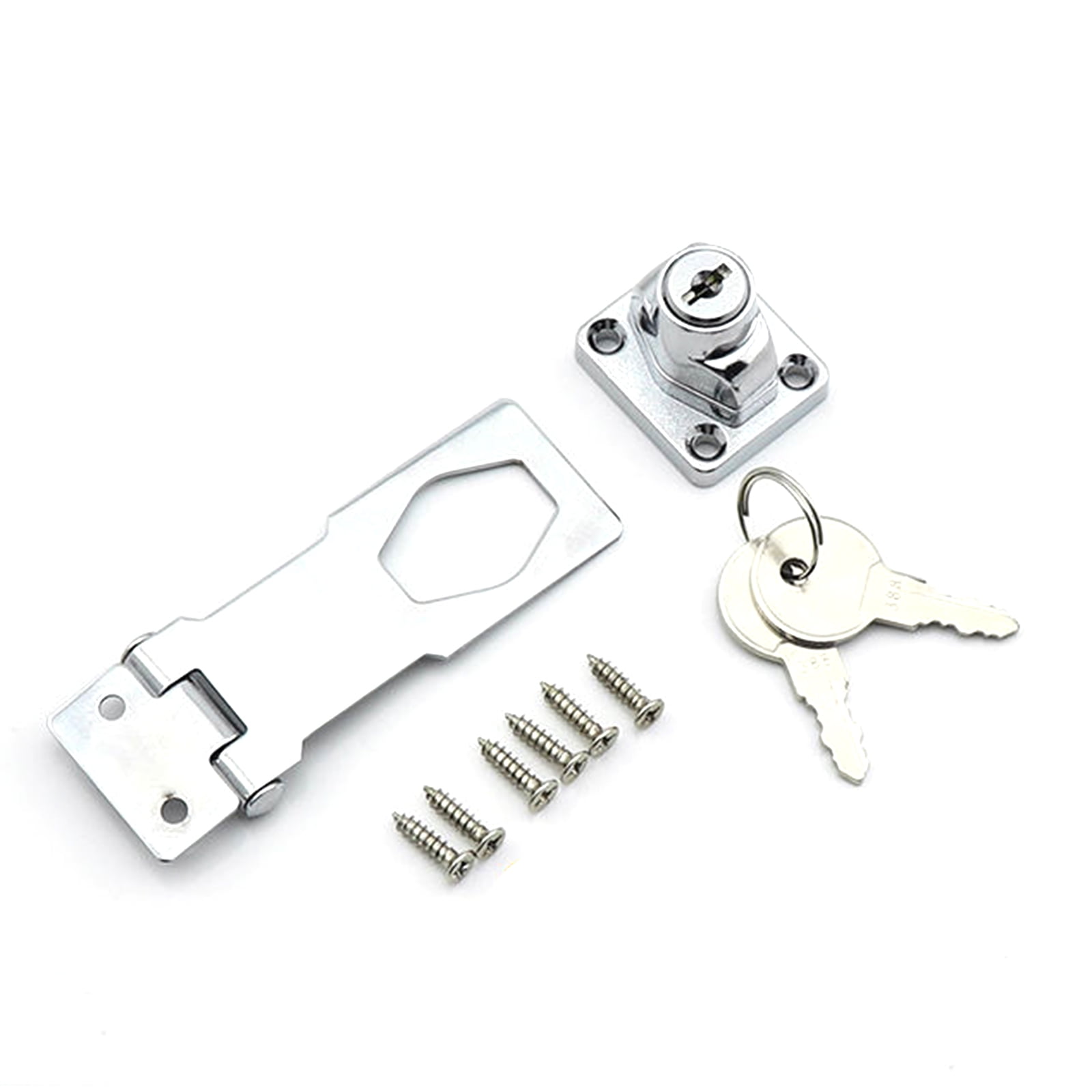 Hasp with Lock Stainless Steel 4inch Security Hasp with Lock, Lockable ...