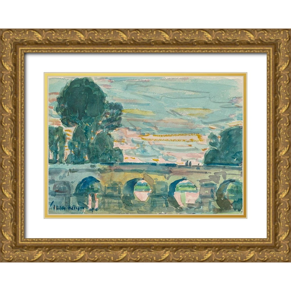 Hassam, Childe 14x11 Gold Ornate Wood Framed with Double Matting Museum ...