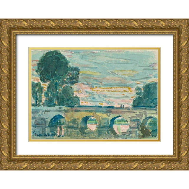 Hassam, Childe 14x11 Gold Ornate Wood Framed with Double Matting Museum ...