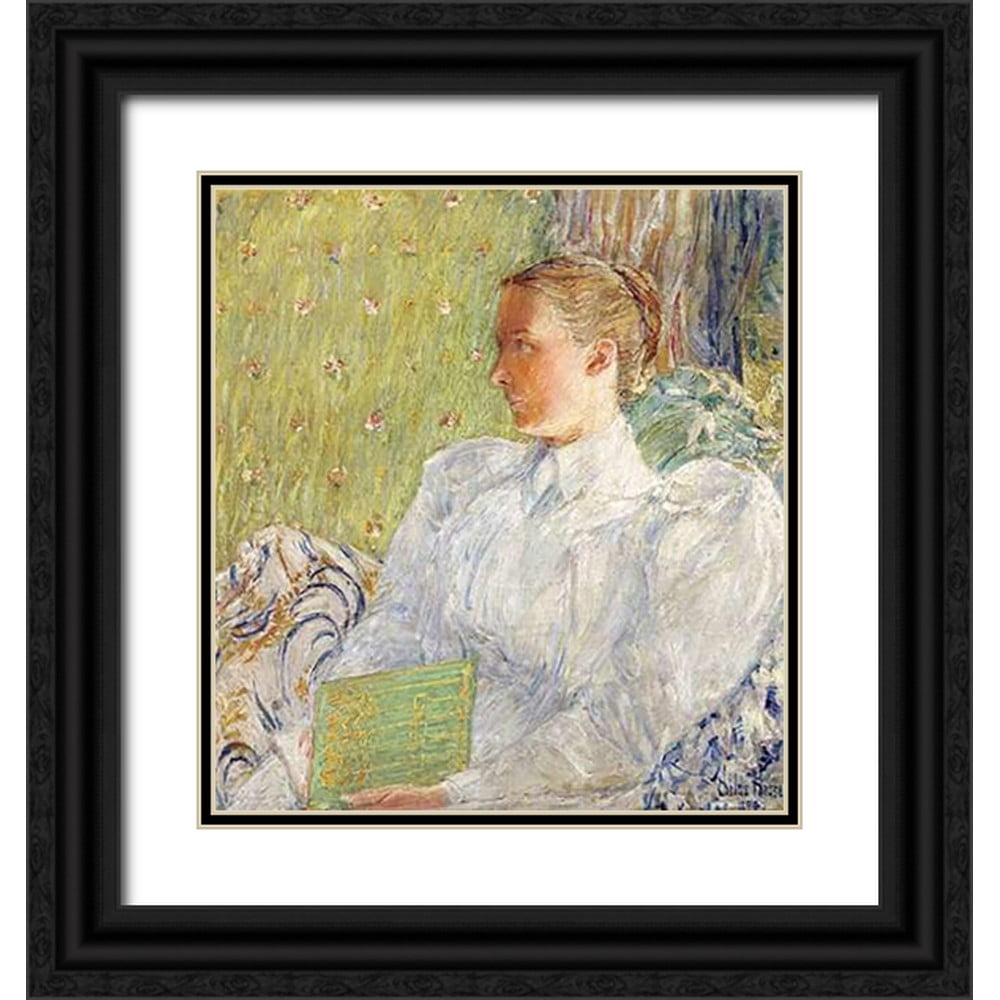 Hassam, Childe 15x16 Black Ornate Wood Framed with Double Matting ...