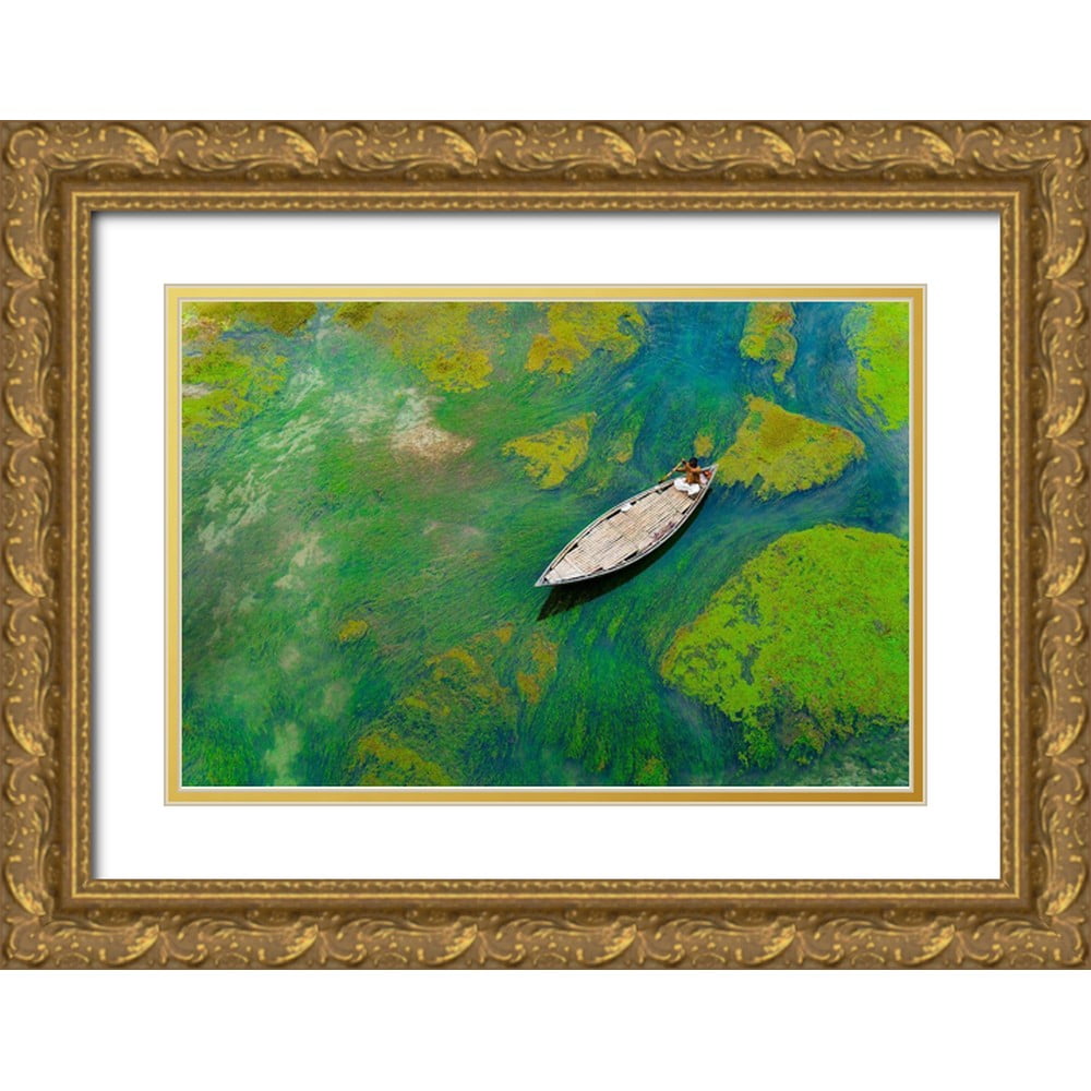 Hassan, Tanveer 14x11 Gold Ornate Wood Framed with Double Matting ...