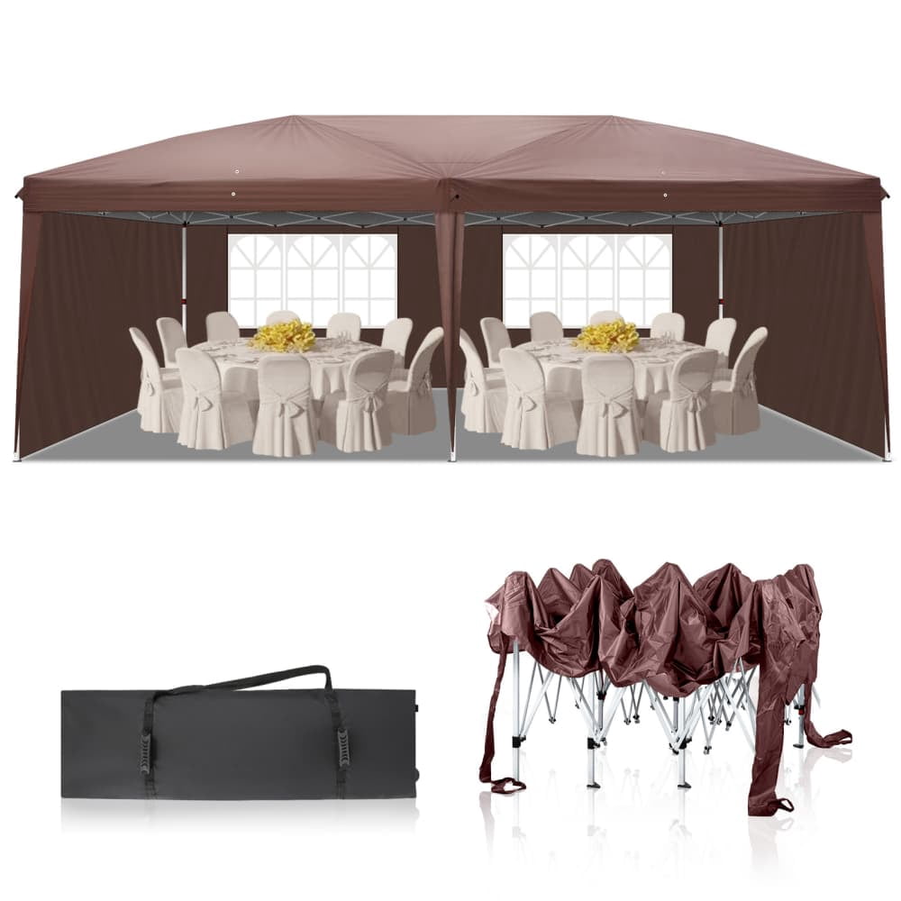 Hassch 10x20ft Canopy Tent with 4 Sidewalls, Outdoor Waterproof Event ...