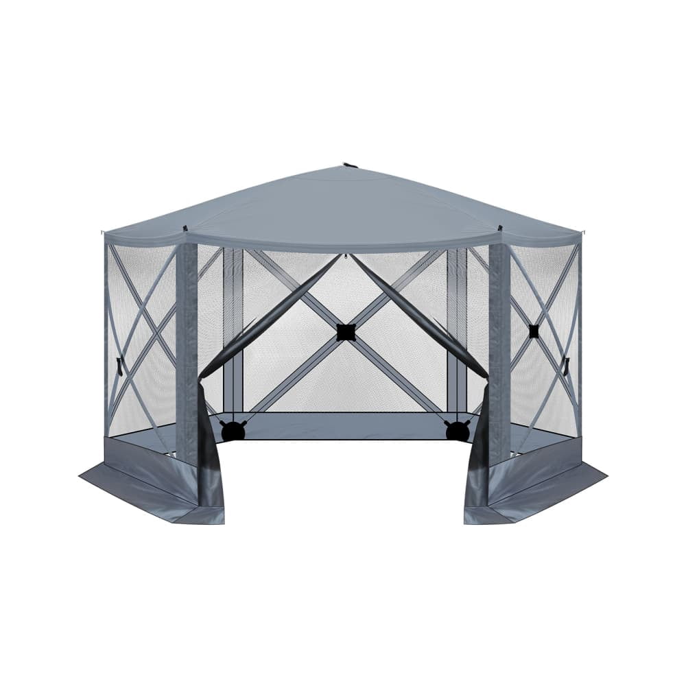 Hassch 12x12ft Pop Up Gazebo, Outdoor Portable Camping Canopy Screen ...