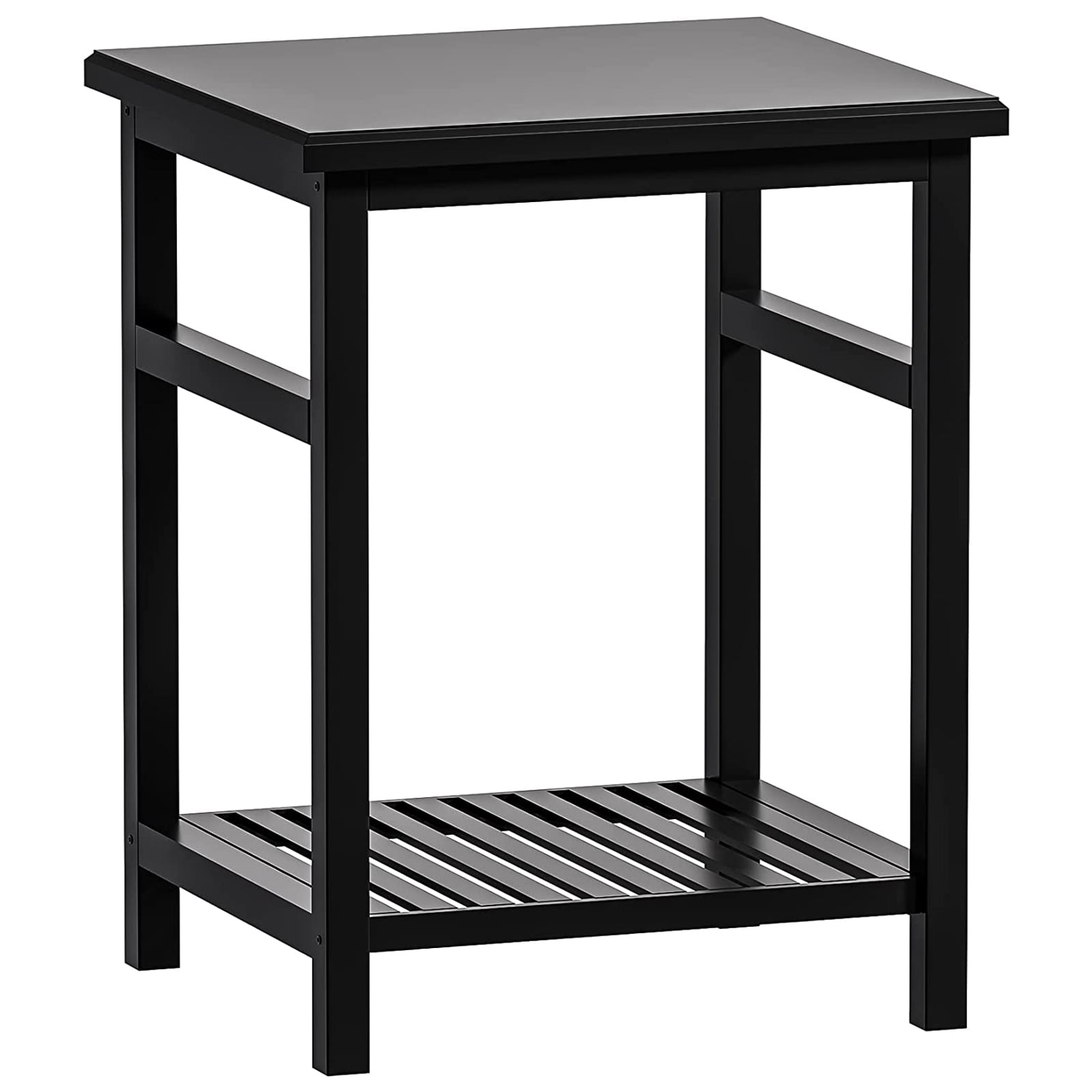 Hassch 2-Tier Nightstand Small Side Table for Small Spaces, Modern End ...