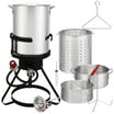 Zimtown 50qt Stainless Steel Outdoor Turkey Fryer, Fish Cooker with ...
