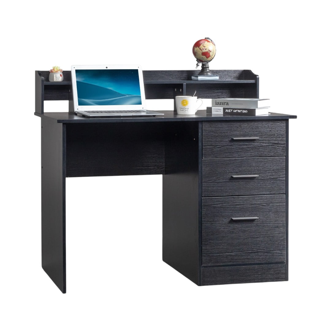 Hassch 43.3" Computer Desk with File Drawer, Home Office Study Desk ...