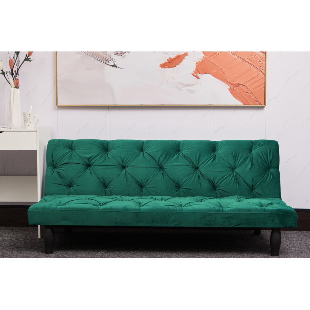 Hassch 66" Modern Futon Sofa Loveseat Convertible Sleeper Couch Bed ...