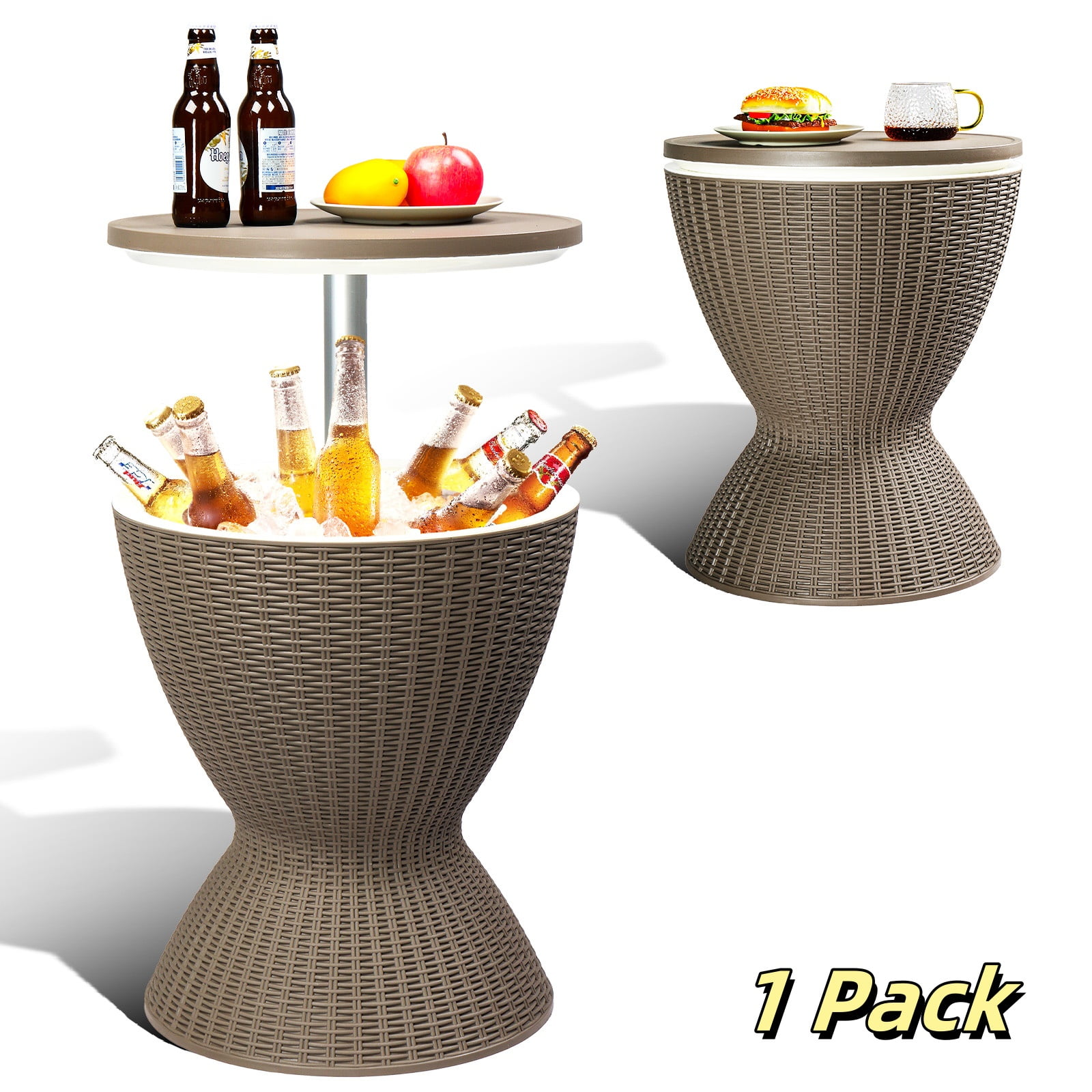 Hassch 8 Gallon Portable Beer and Wine Cooler with Handle and Pop Up ...