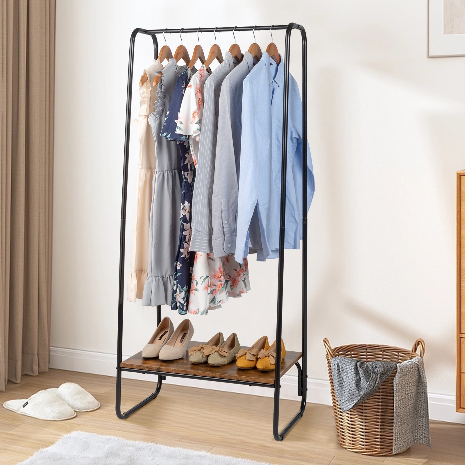Hassch Metal Garment Rack, Freestanding Clothing Rack, Clothes Rack ...