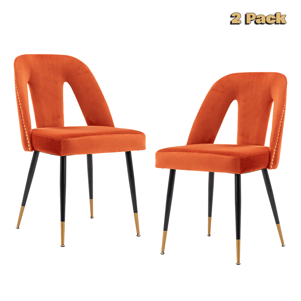 Hassch Modern Dining Chairs Set of 2, Velvet Upholstered Side Chairs ...