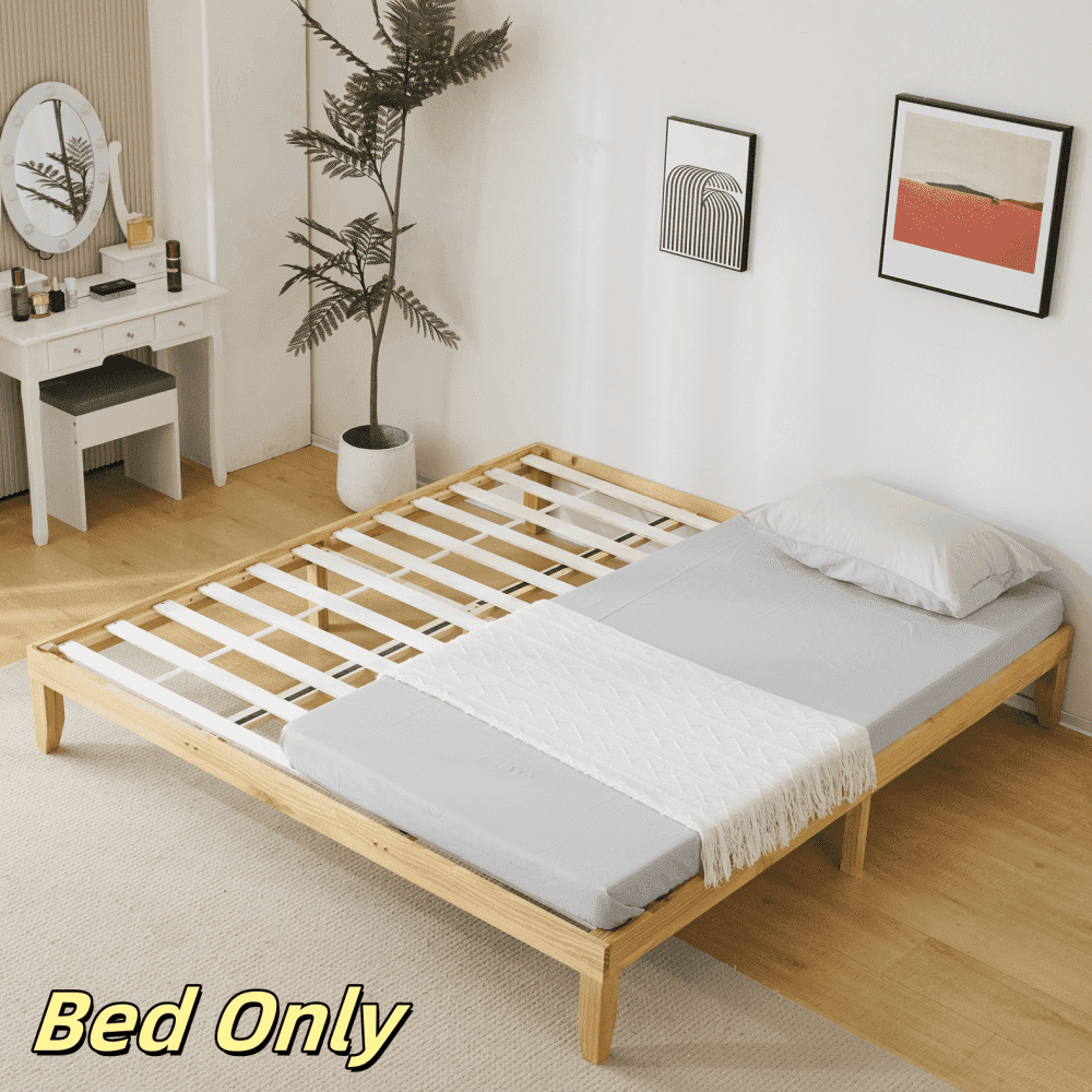 Hassch Platform Bed King Size for Bedroom, Bed Frame for Adults ...